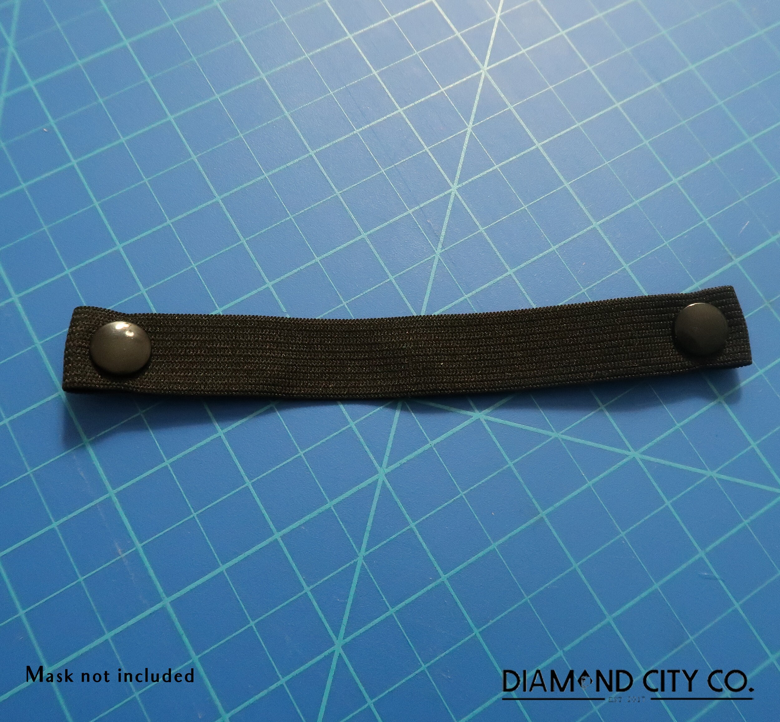 Black Snap on Elastic Face Mask Ear Savers Snap Face Mask | Etsy