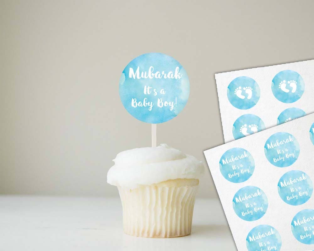 Muslim Baby Shower Aqiqah Decorations Aqiqah Stickers | Etsy