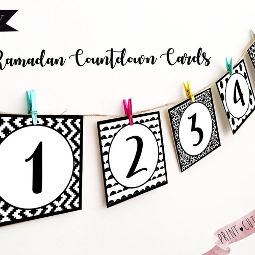 Ramadan Eid Countdown Poster Instant Download NO SHIPPING | Etsy