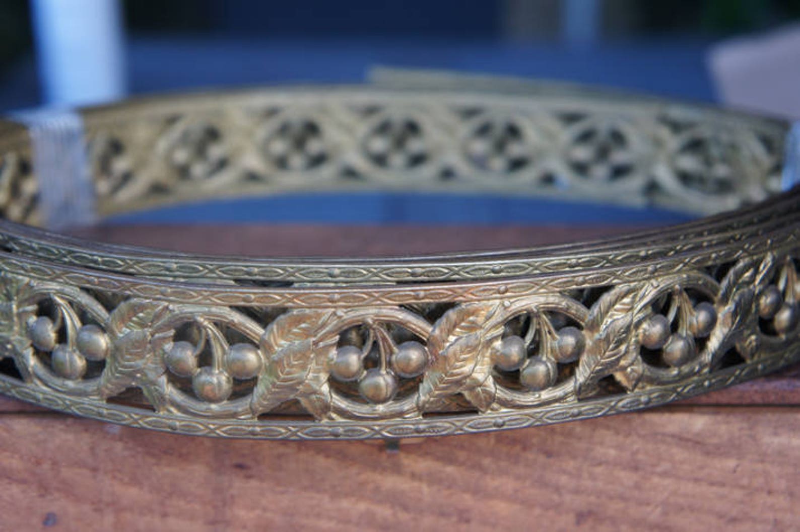 Vintage French Brass Cherry Gallery Wire/lamp Banding/die | Etsy