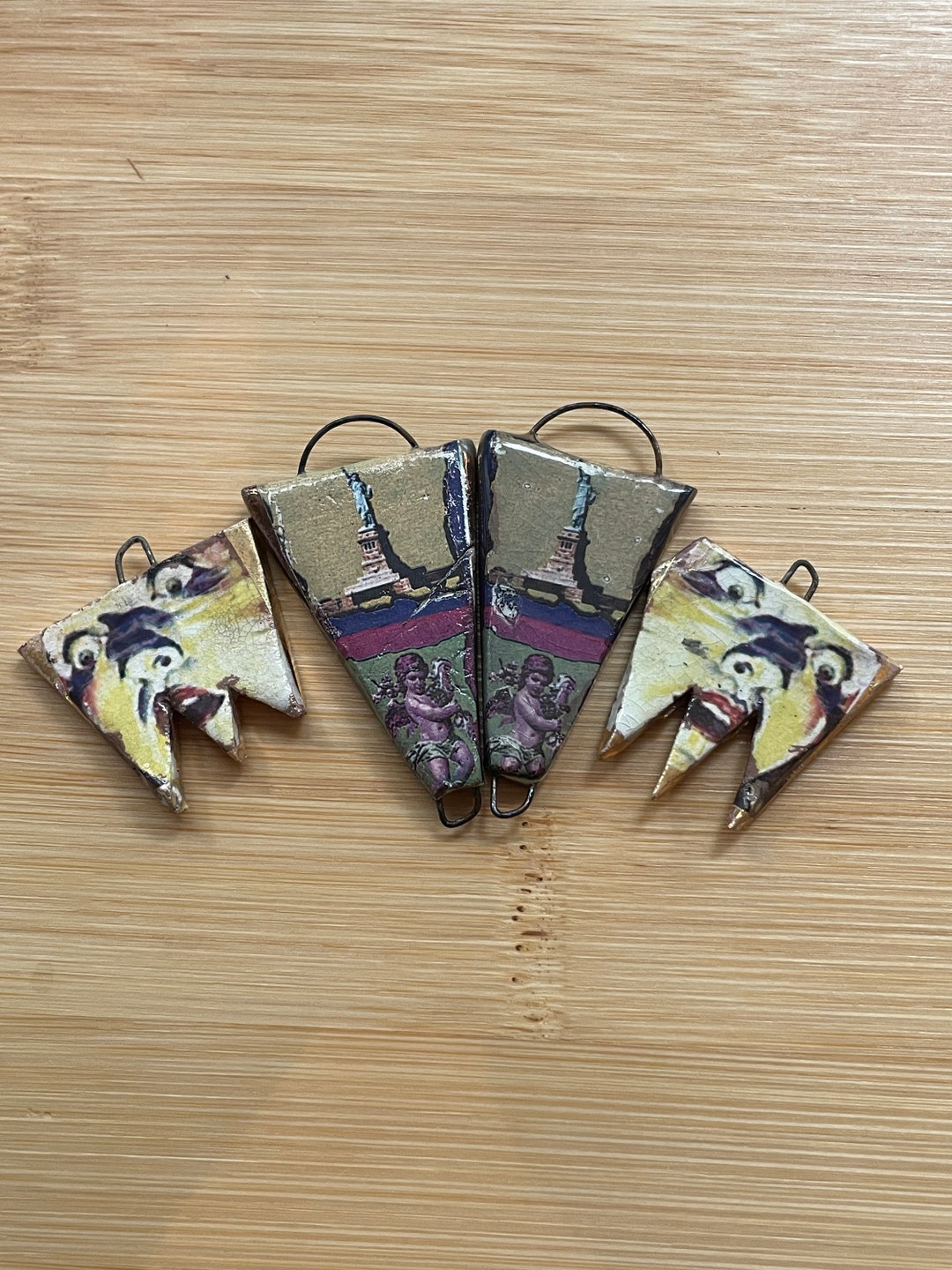 DESTASH LOT of Scorched Earth Designs Handmade Ceramic Pendants Charms ...
