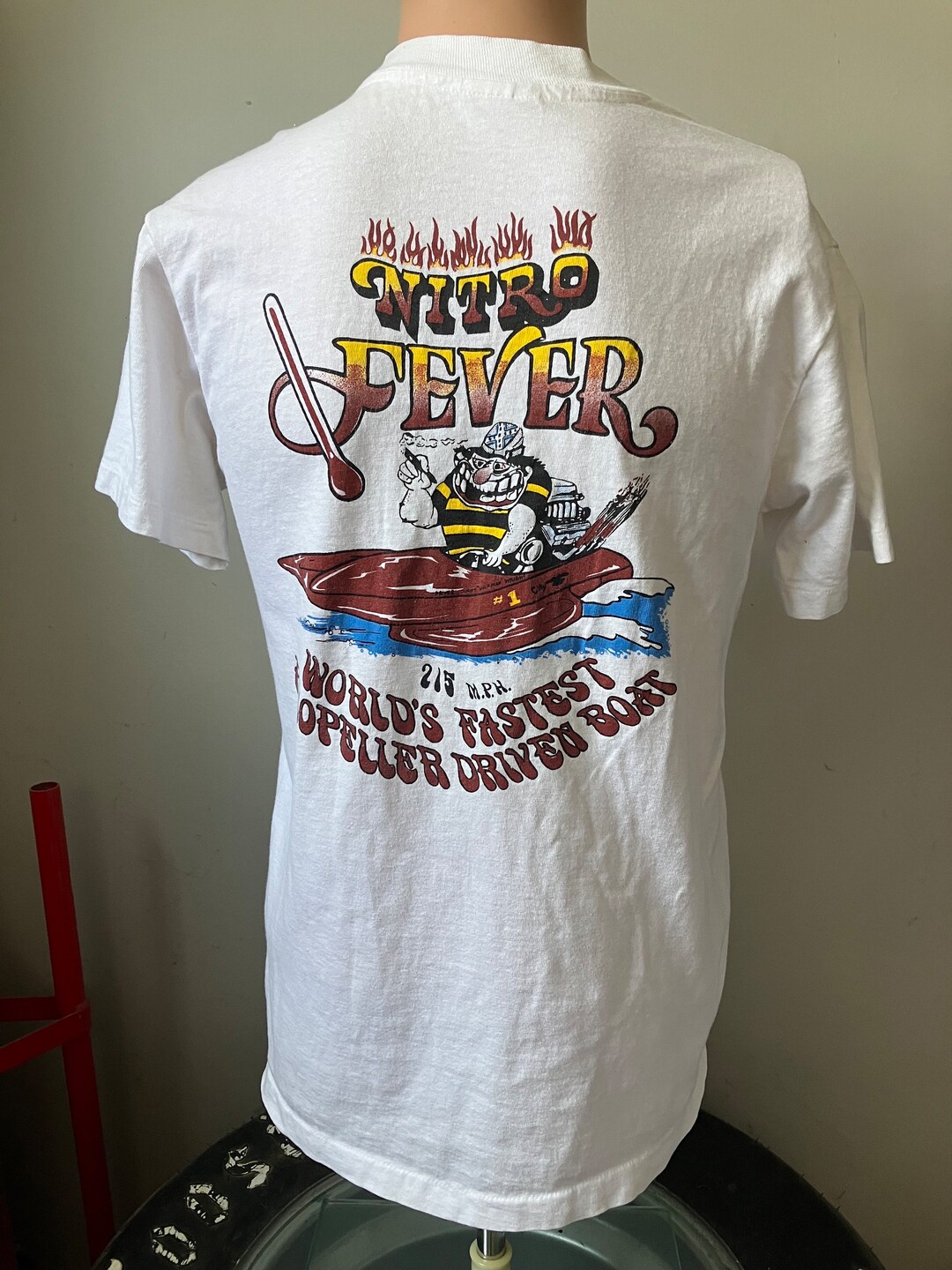 Rare Nitro Fever Propeller Boat T-shirt M 80s Hendrick - Etsy