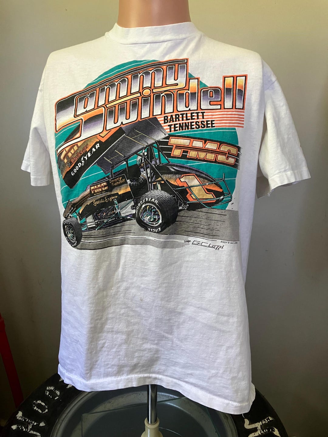 Vintage Sammy Swindell Sprint Car T-shirt L 80’s - Etsy