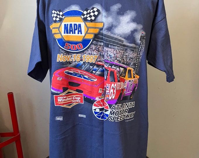 Vintage Atlanta Napa 500 NASCAR T-shirt XXL 90’s - Etsy