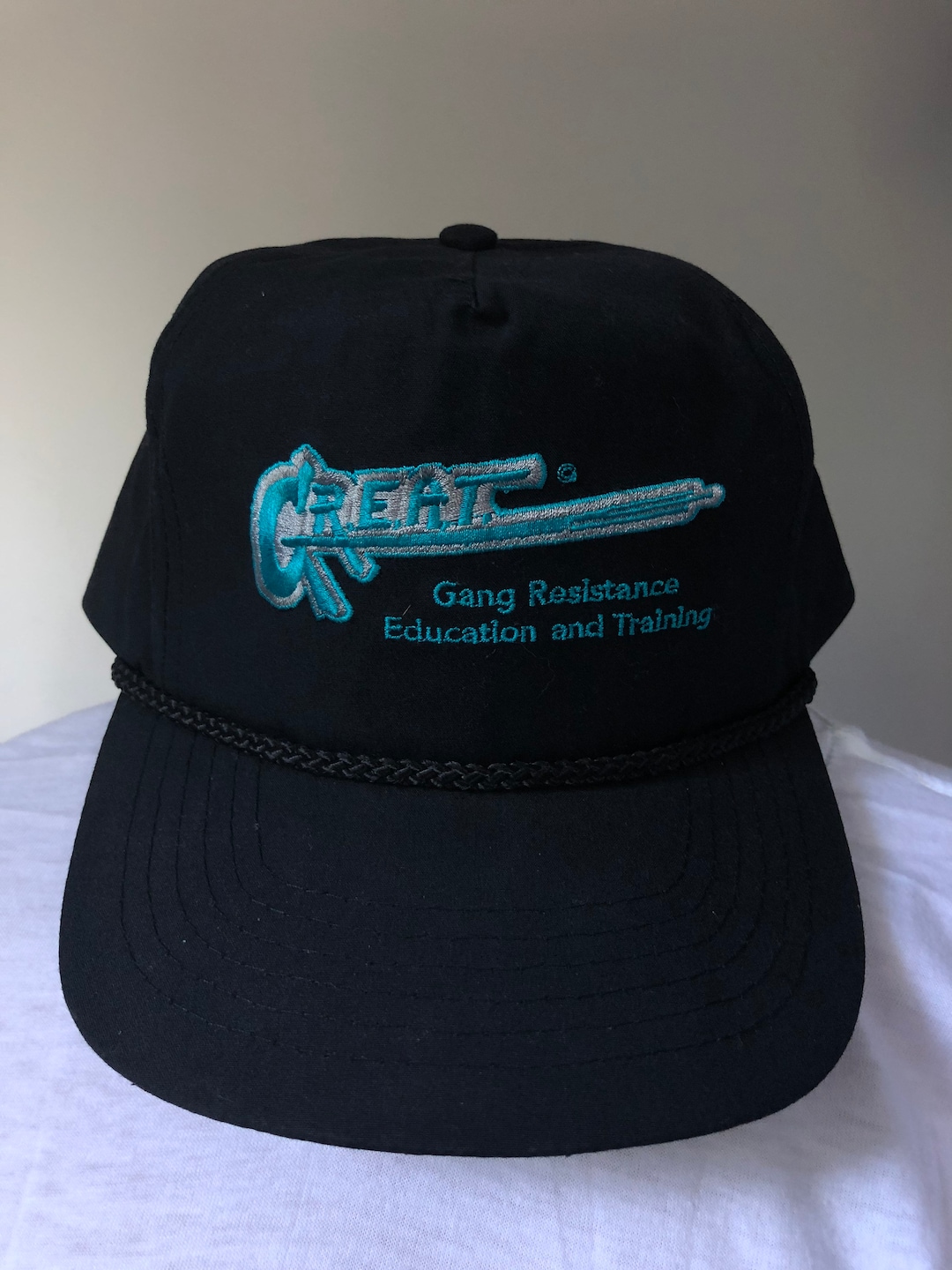 Deadstock GREAT Gang Resistance Education & Training Strapback Hat 90’s ...