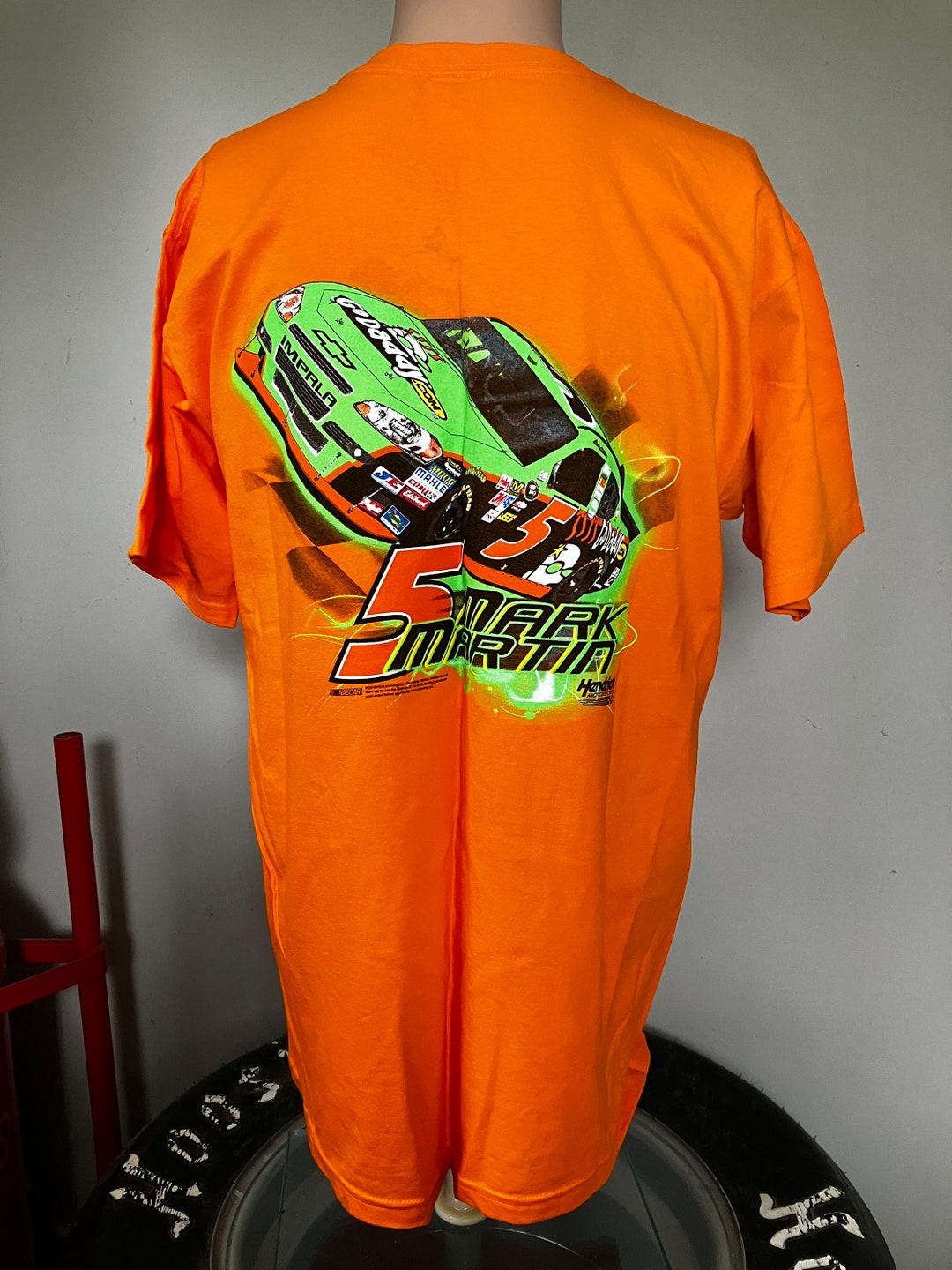 Mark Martin Go Daddy Chevy T-shirt L 2000s - Etsy