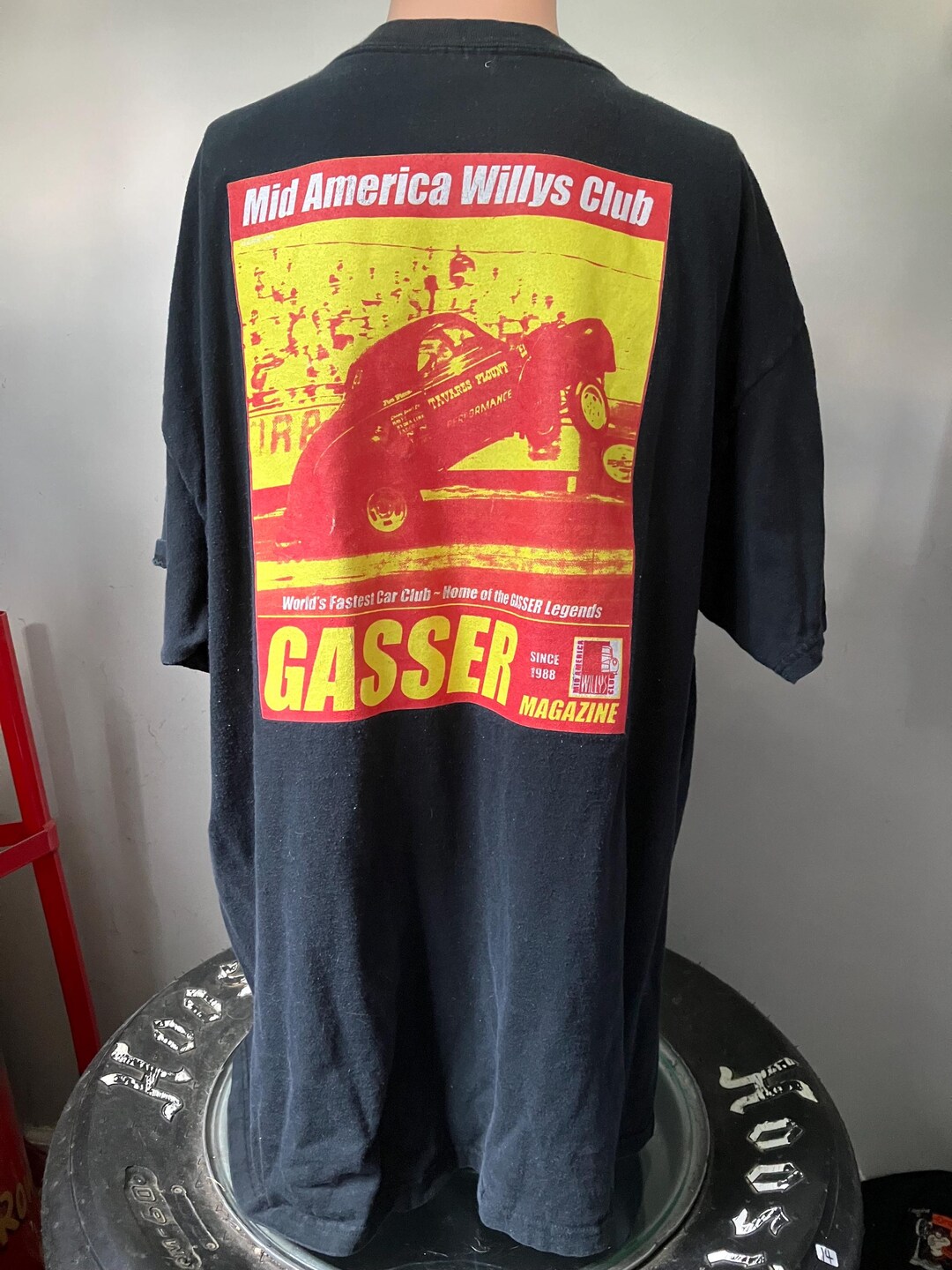 Gasser Magazine Gassergirl Willys T-shirt XXL 90’s - Etsy