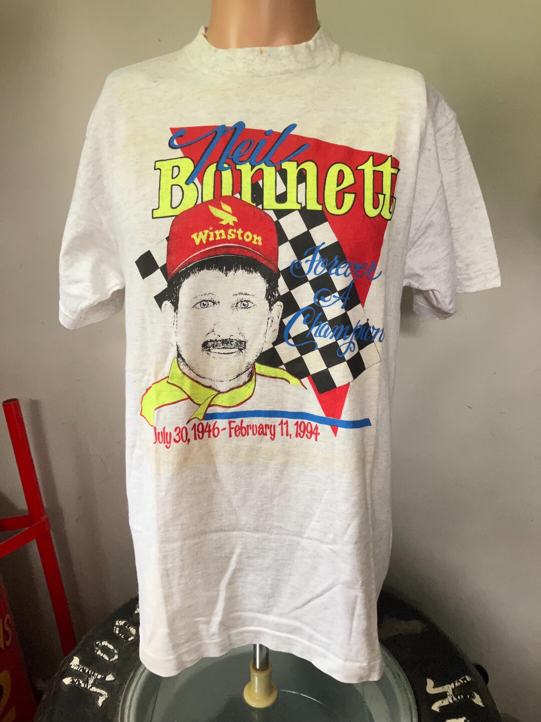 Rare Neil Bonnett Memorial T-shirt L 90's - Etsy