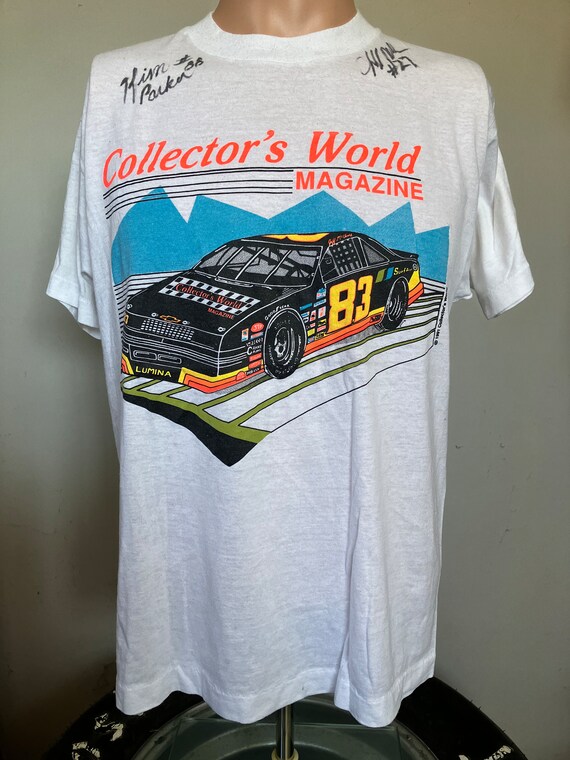 Rare Jeff McClure Collectors World Racing T-Shirt L 9… - Gem