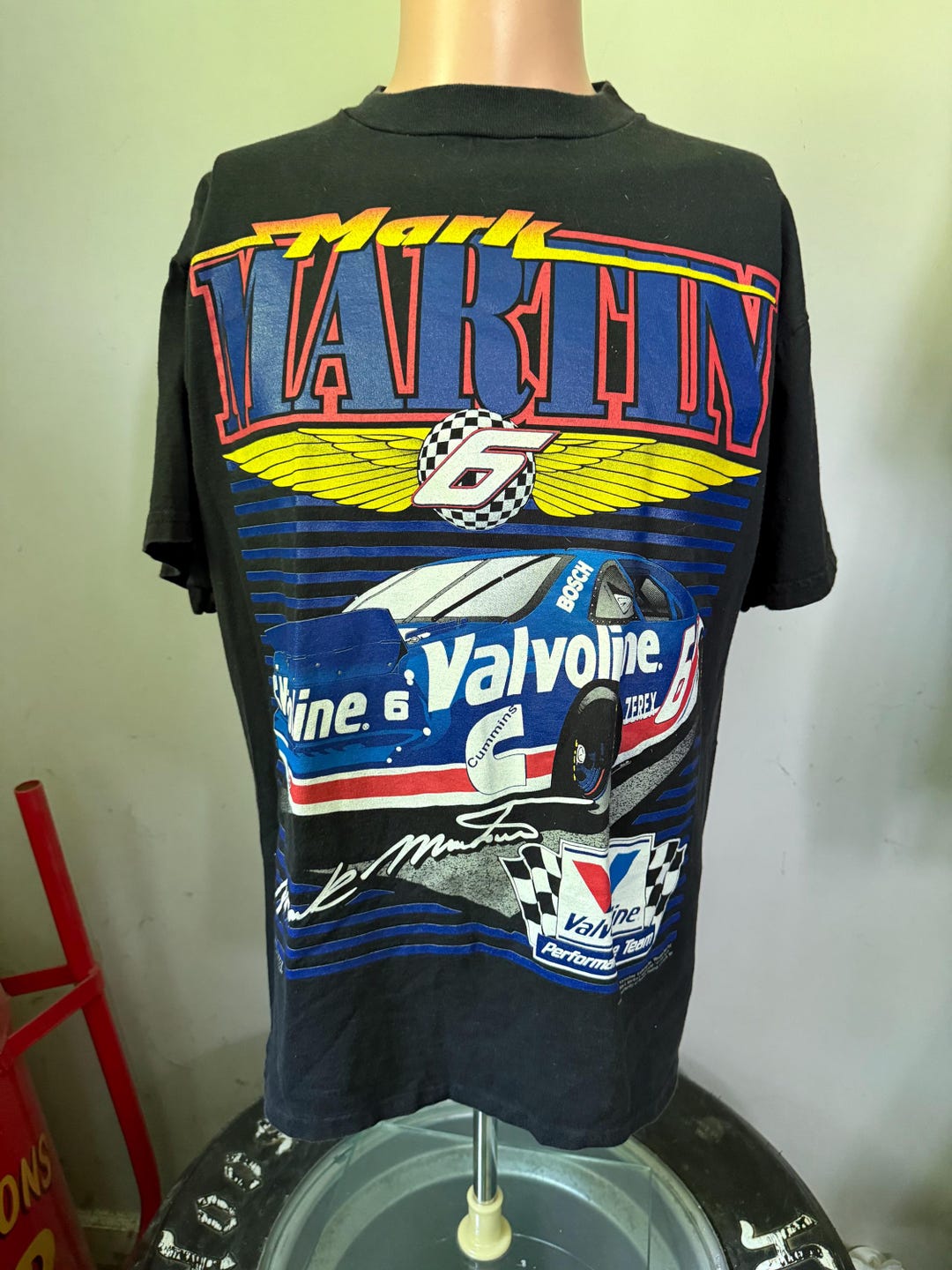 Vintage Mark Martin Valvoline Ford T-shirt L 90’s - Etsy