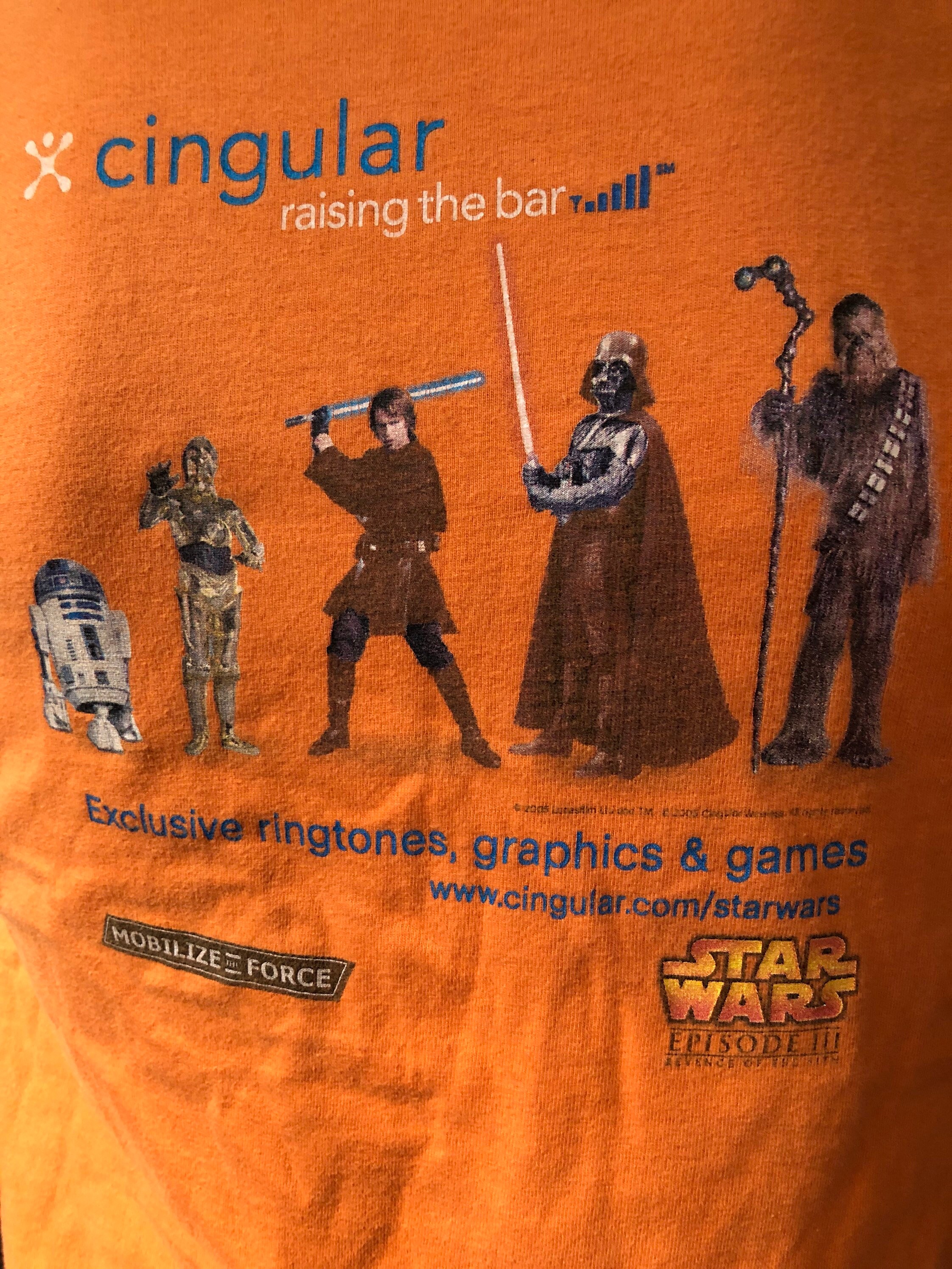 Star Wars Episode III Cingular Wireless T-Shirt M | Etsy