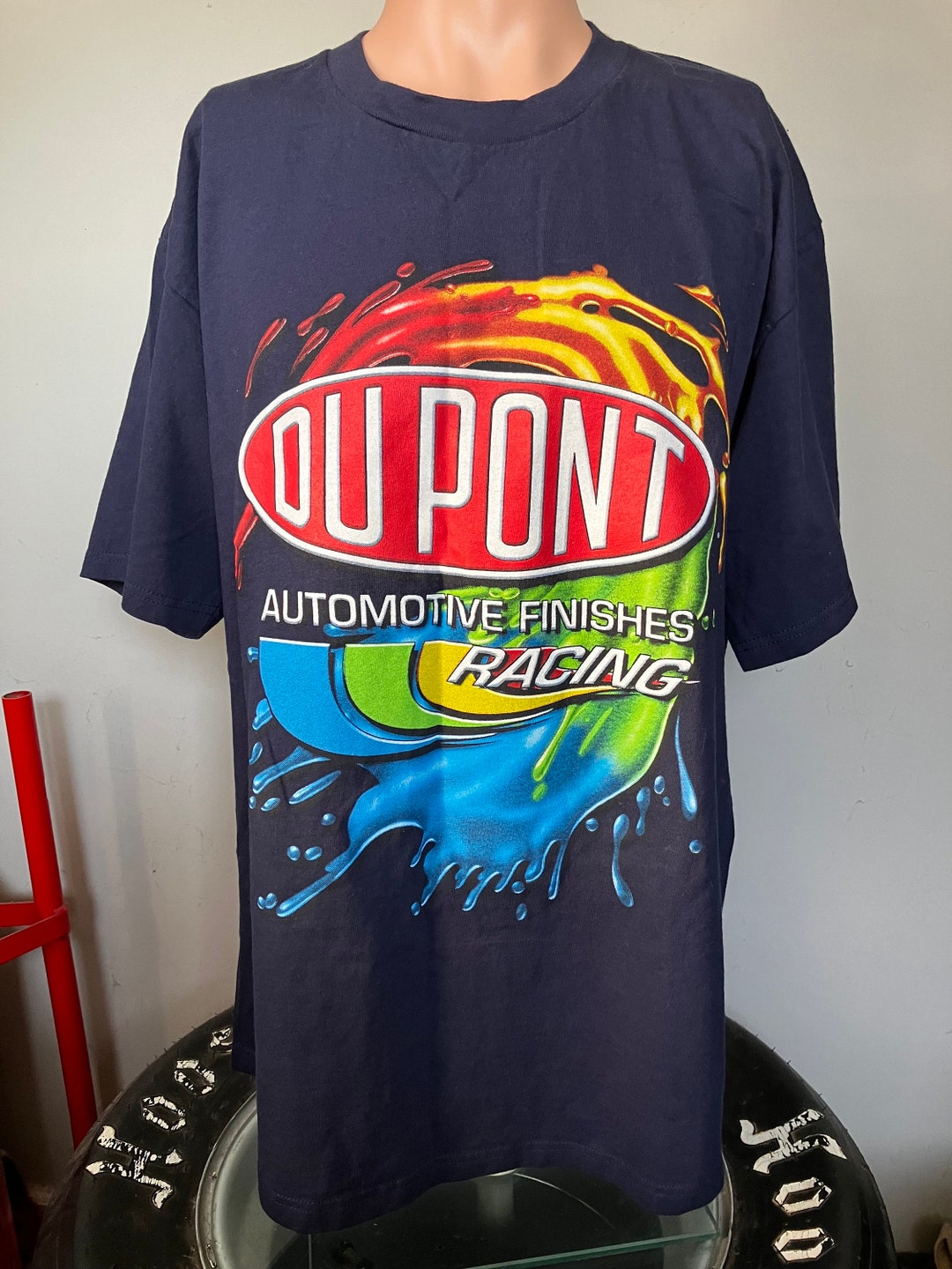 Jeff Gordon Dupont Racing Paint Splash T-shirt XL 90s - Etsy