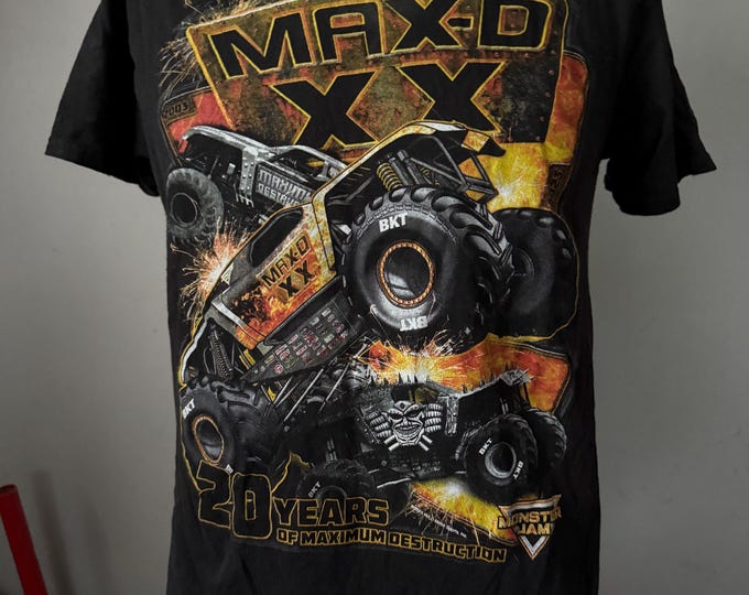 Monster Jam Maximum Destruction 20th Anniversary T-shirt M - Etsy