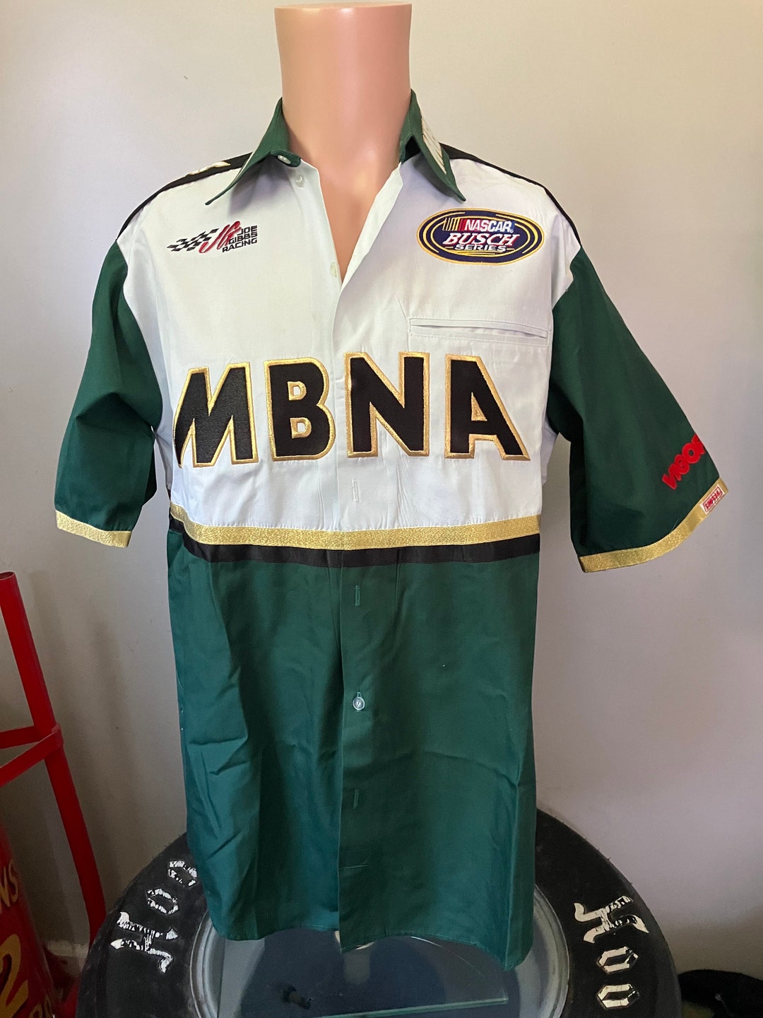 Joe Gibbs Racing MBNA Coy Gibbs Busch Series Crew Shirt M 90’s - Etsy
