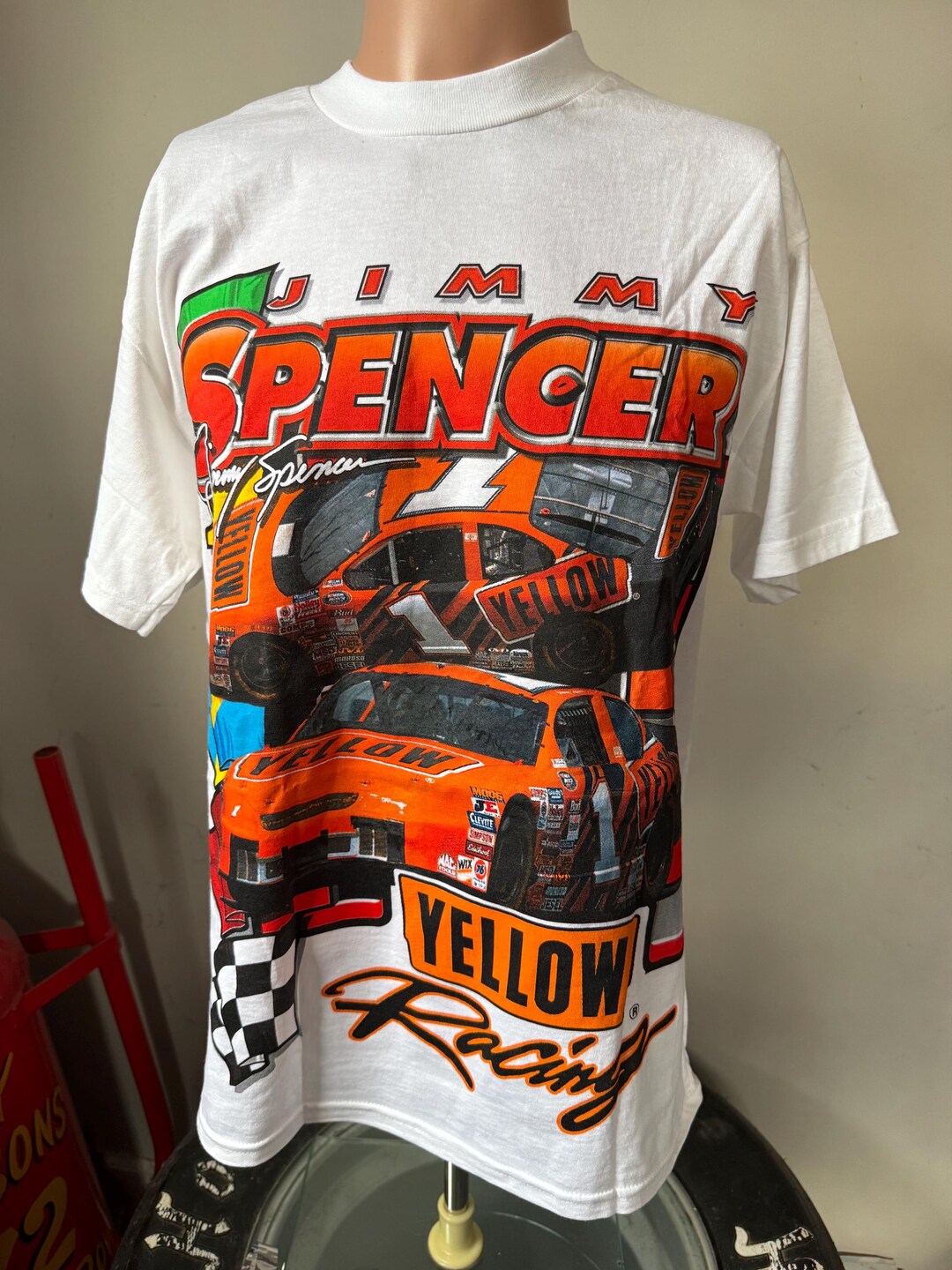 Deadstock Jimmy Spencer Yellow Freight T-shirt M 2000s - Etsy