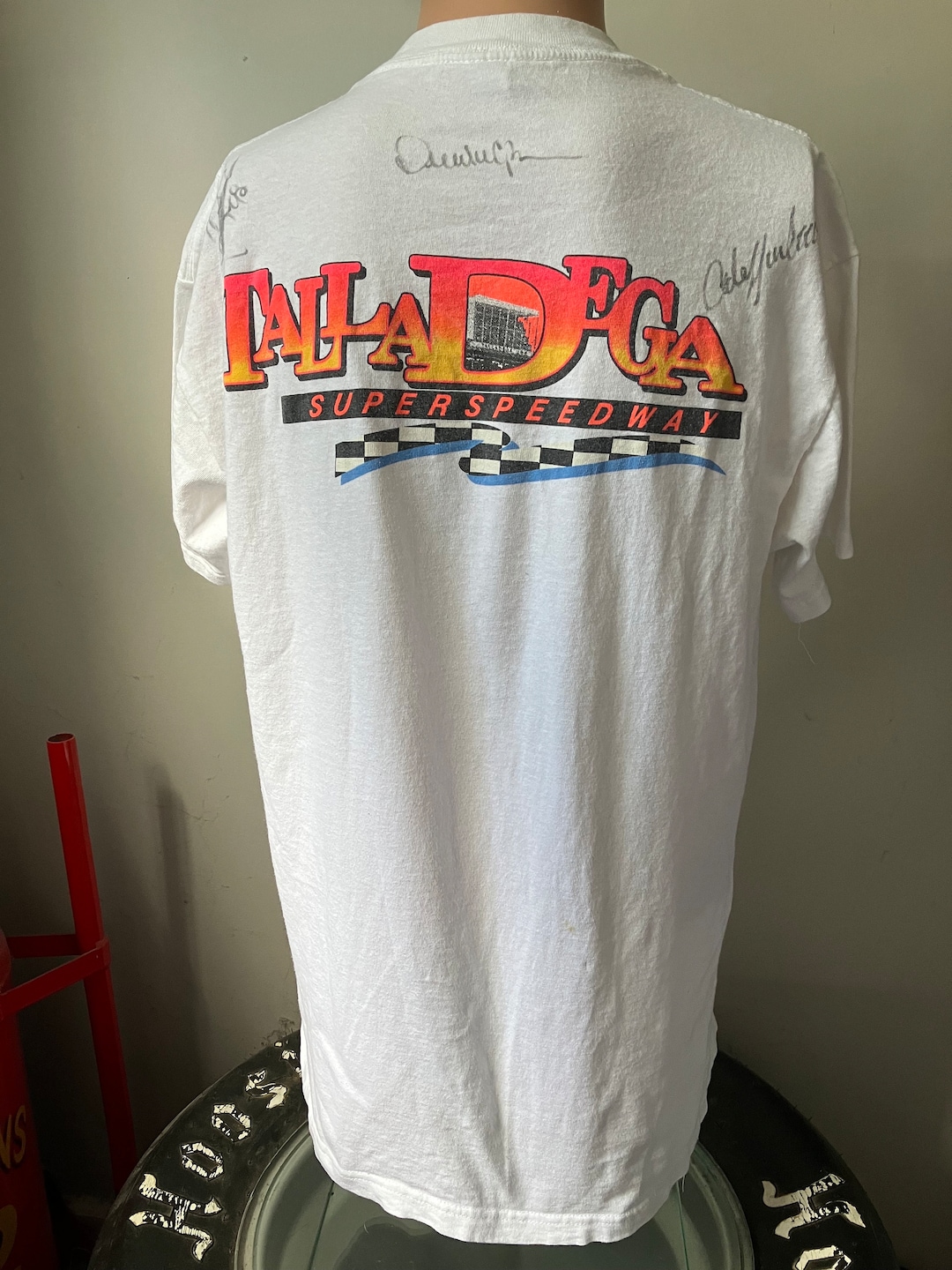 Vintage Talladega Superspeedway Logo T-shirt L 90s - Etsy