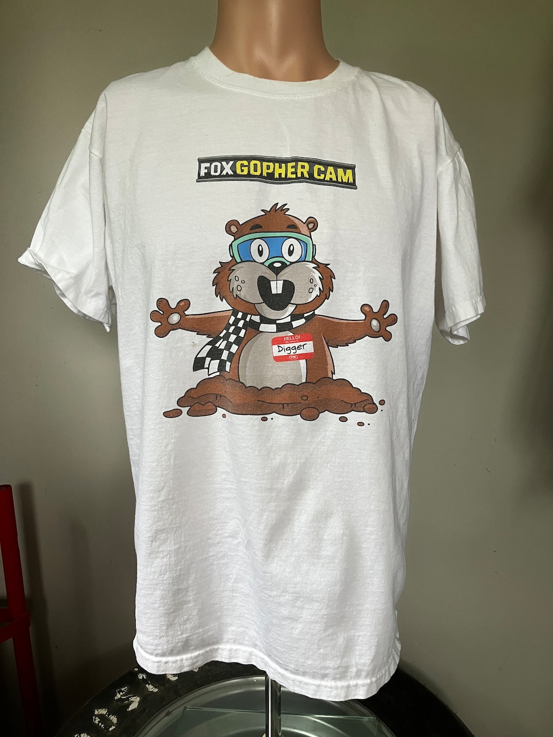 Fox Sports NASCAR Digger Gopher Cam T-shirt L 2000s - Etsy
