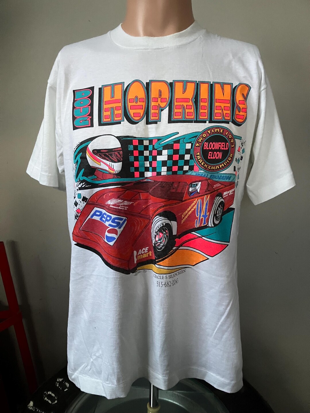 Doug Hopkins 2 Time Late Model Track Champion T-shirt L 90’s - Etsy