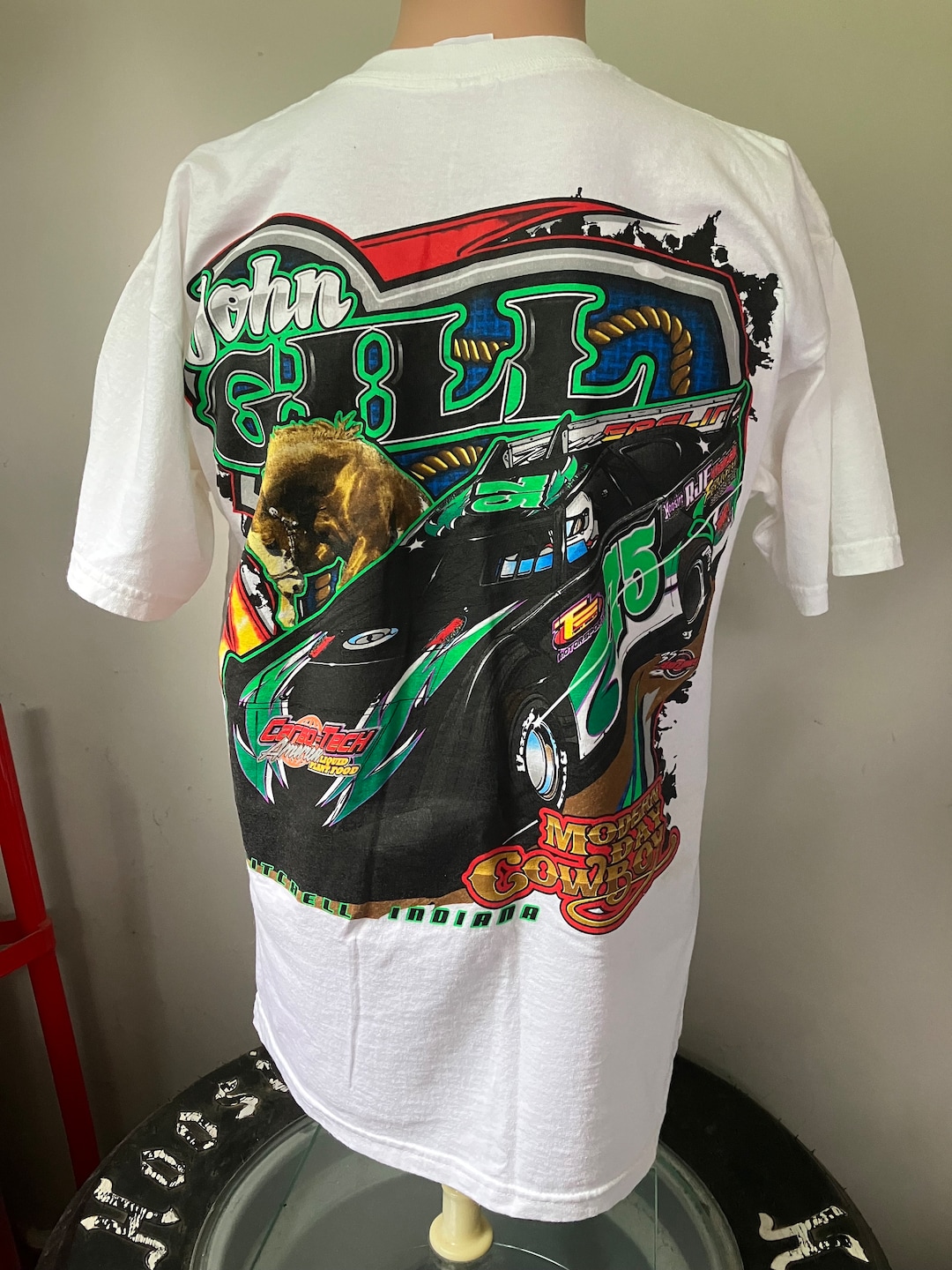 John Gill Modern Day Cowboy Late Model T-shirt M 2000s - Etsy