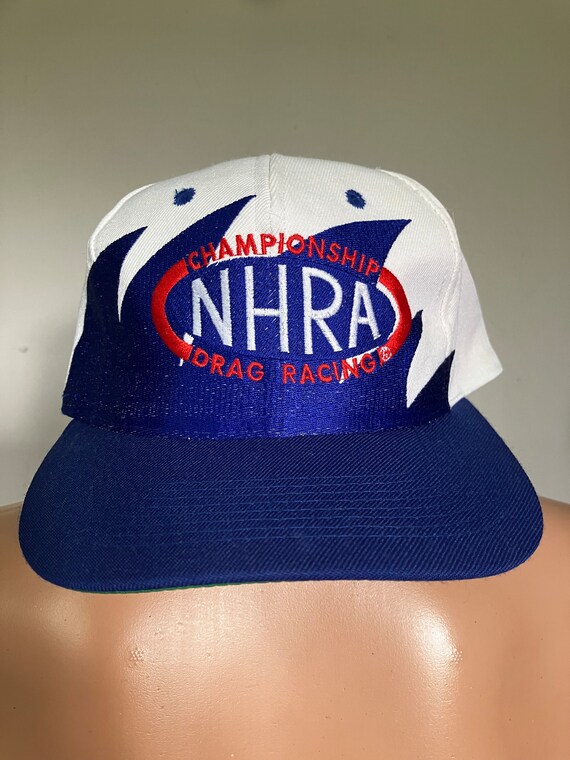 Rare NHRA Shark Tooth Logo Snapback Hat 90’s - Gem