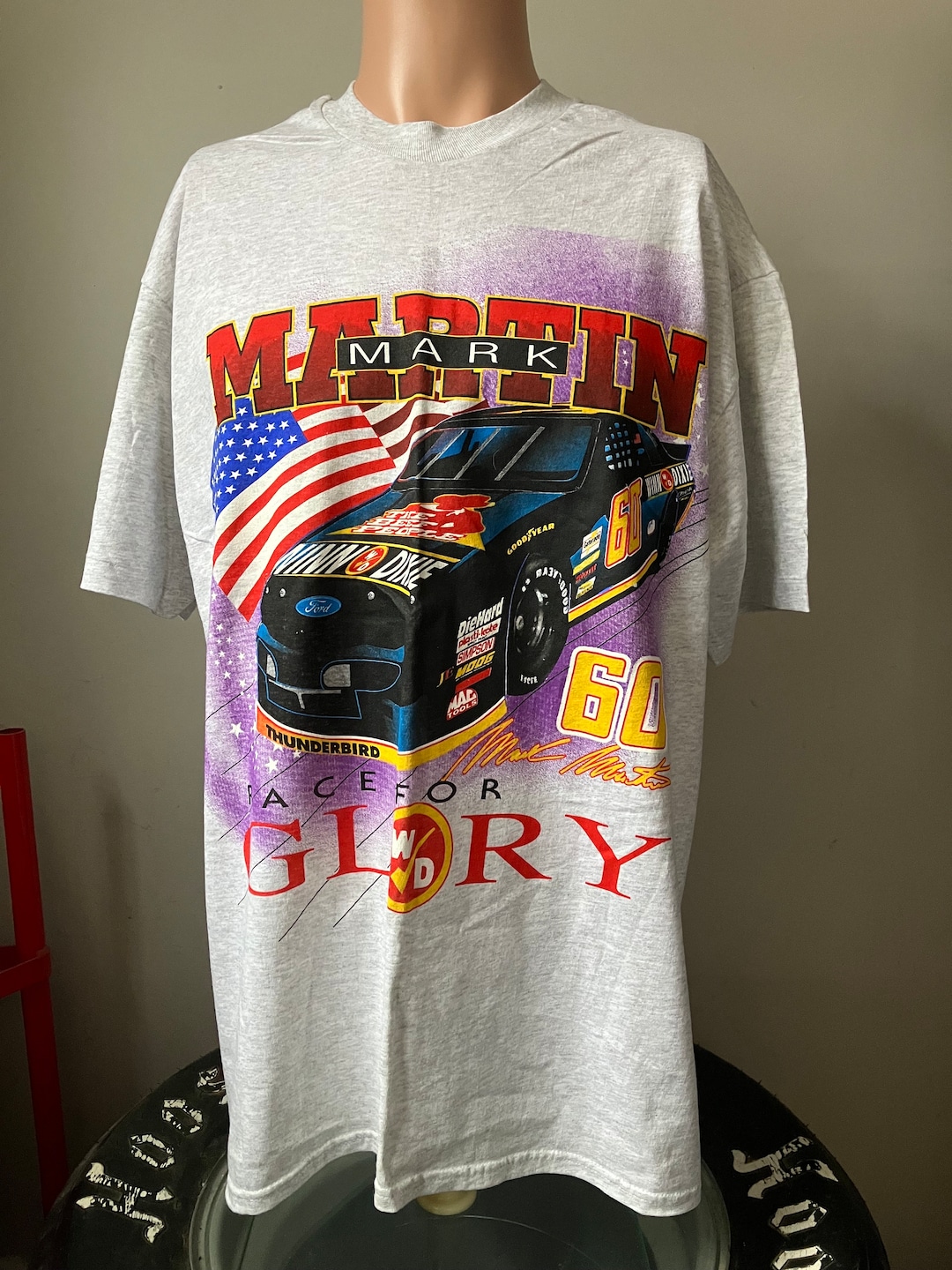Deadstock Mark Martin Winn Dixie Ford T-shirt XL 90’s - Etsy