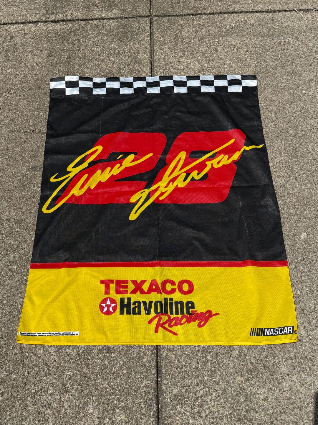 Ernie Irvan Texaco Havoline Racing Flag 90’s - Etsy