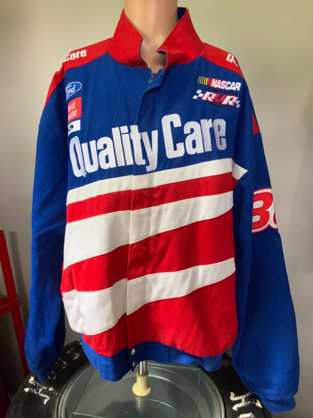Dale Jarrett Ford Quality Care Drivers Suit Jacket XL 90’s - Etsy
