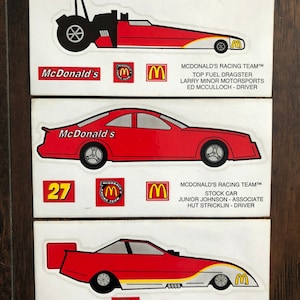 Mcdonald’s Racing Team Customizable Sticker Set 90’s. - Etsy