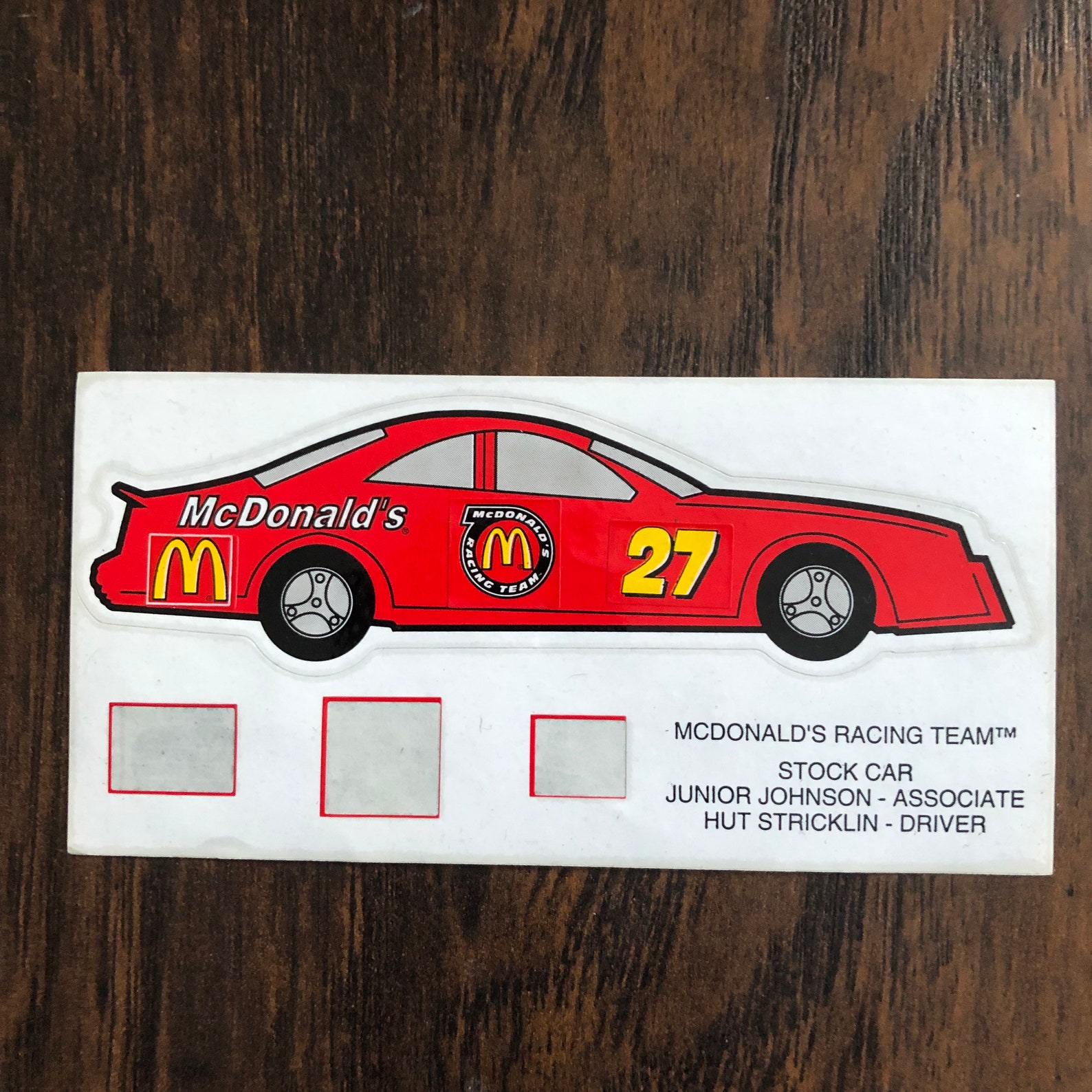 Mcdonald’s Racing Team Customizable Sticker Set 90’s. - Etsy
