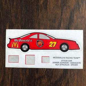 Mcdonald’s Racing Team Customizable Sticker Set 90’s. - Etsy