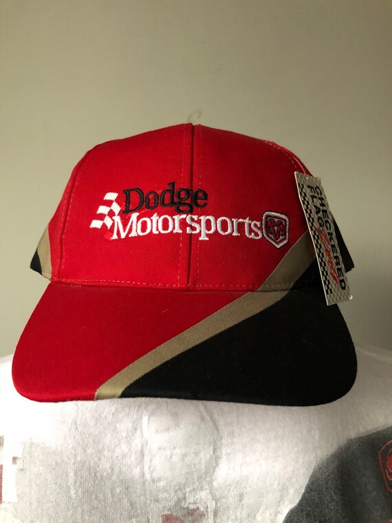 Dodge Motorsports Snapback Hat 35 amick nascar white … - Gem