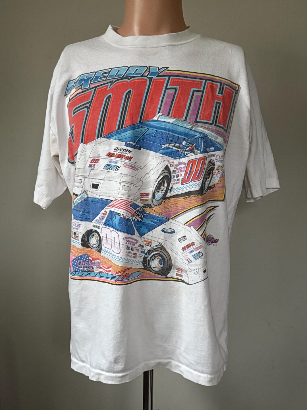 Vintage Freddy Smith Late Model T-shirt L 90s - Etsy