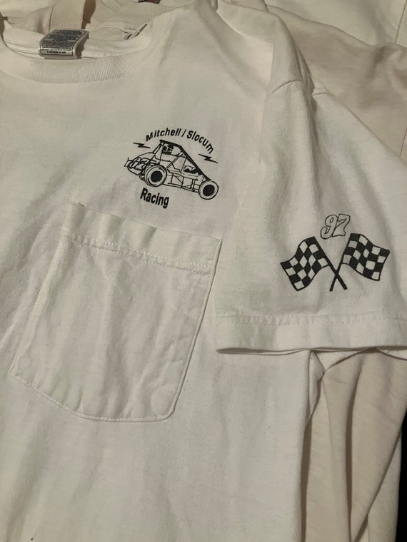 Vintage Mitchell/Slocum Racing Dirt Midget Pocket T-S… - Gem