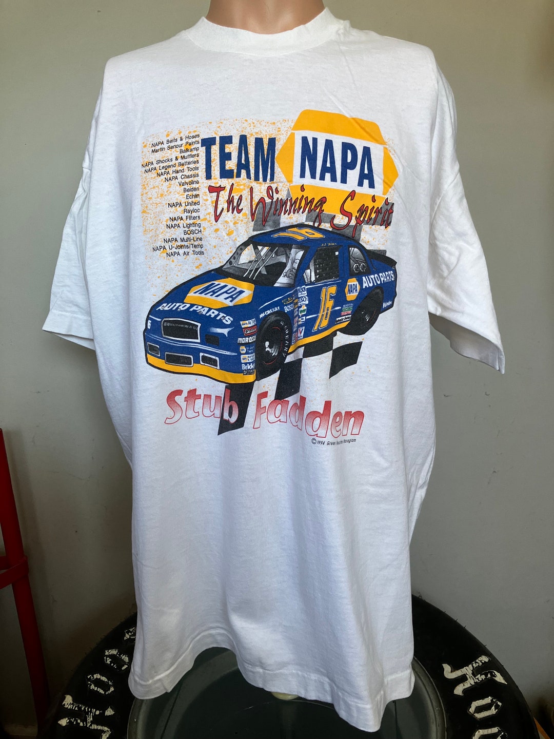 Rare Stub Fadden Team Napa T-shirt XXL 90’s - Etsy