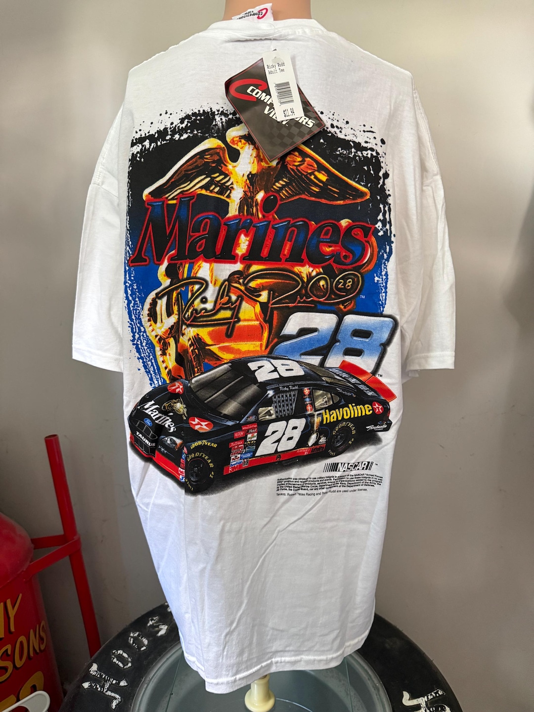 Deadstock Ricky Rudd Havoline/marines T-shirt XL 2000s - Etsy