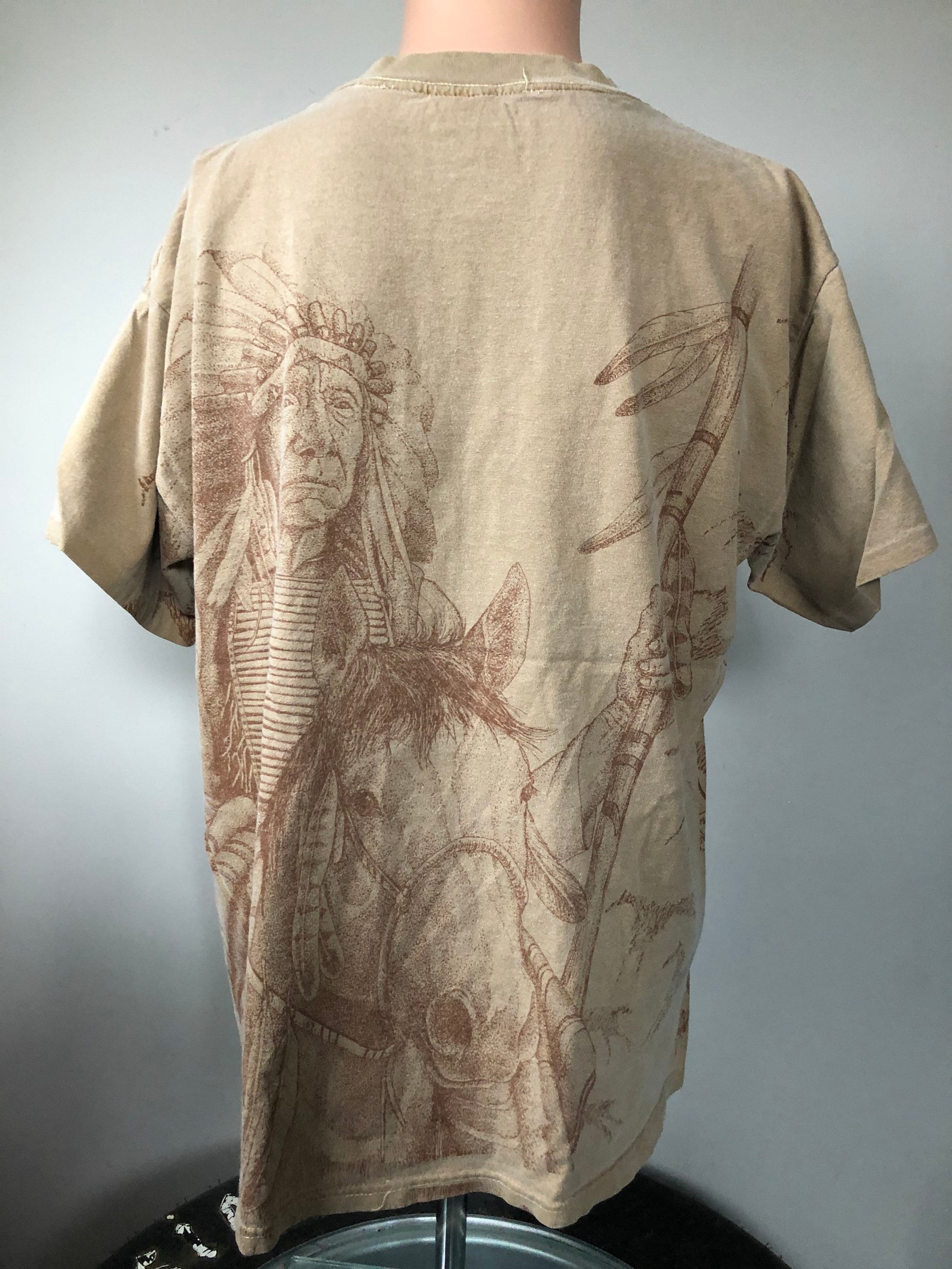 Mackinac Native American Dream Catcher All Over Print T-shirt L 90’s - Etsy