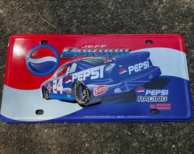 Rare Jeff Gordon Pepsi Racing License Plate 90’s - Etsy