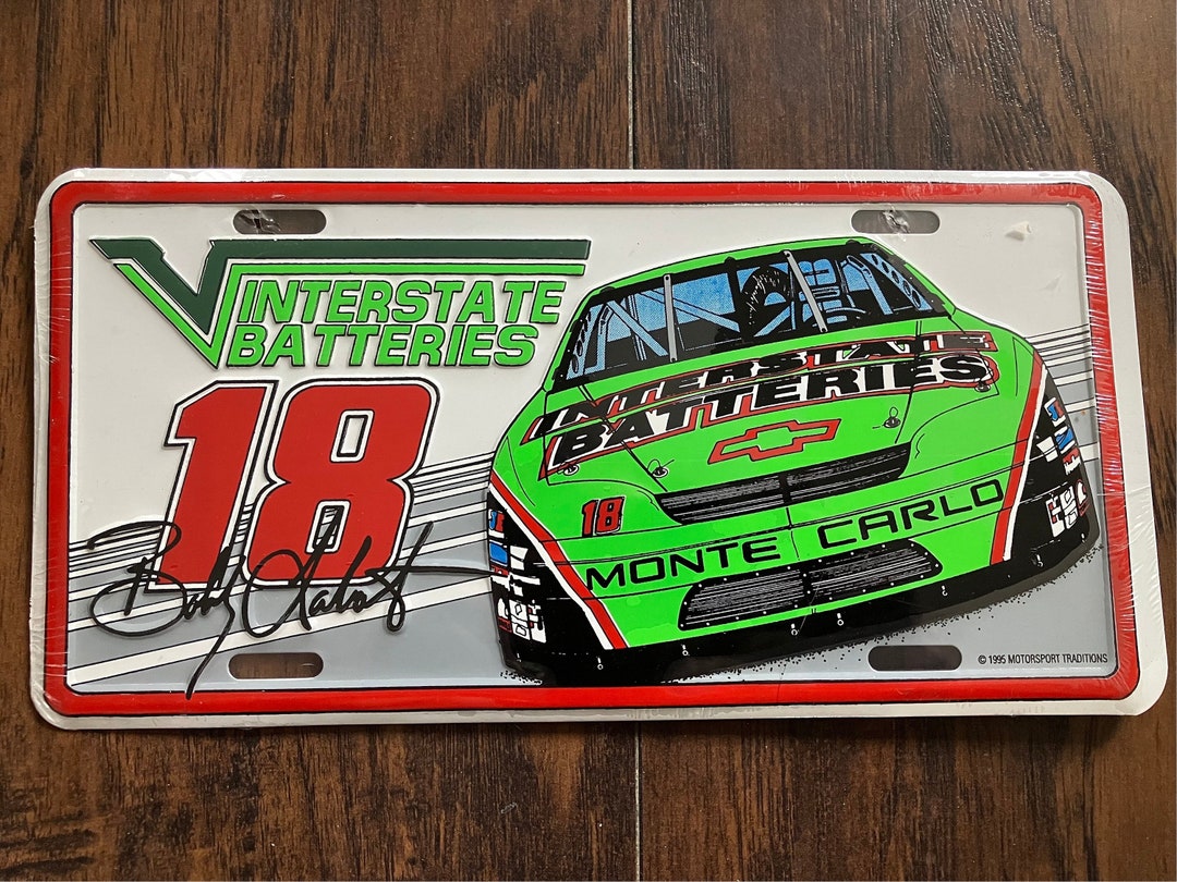 Deadstock Bobby Labonte Interstate Batteries License Plate 90s - Etsy