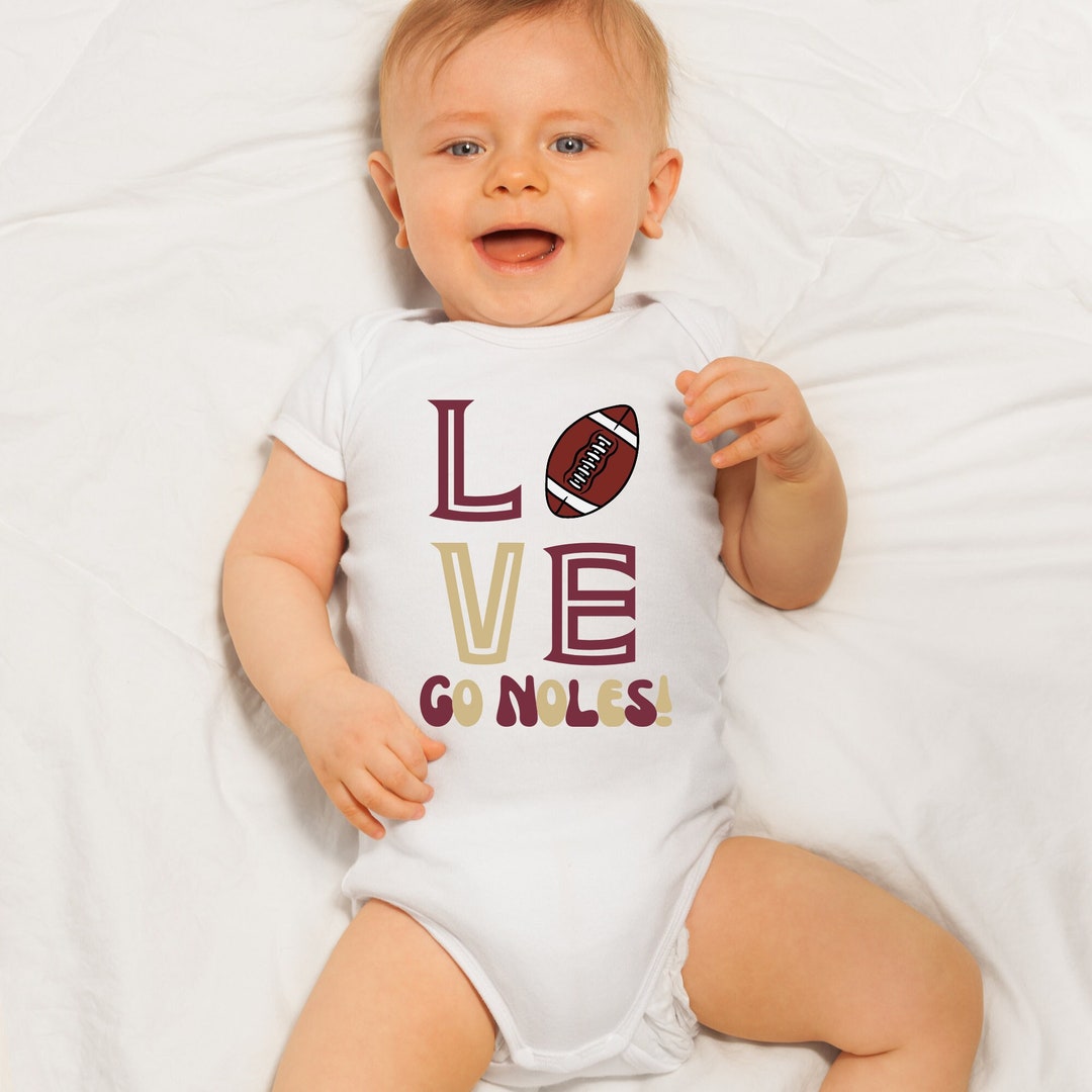 Retro Newborn Florida State Onesie® Bodysuit // New Baby Gift // Garnet ...