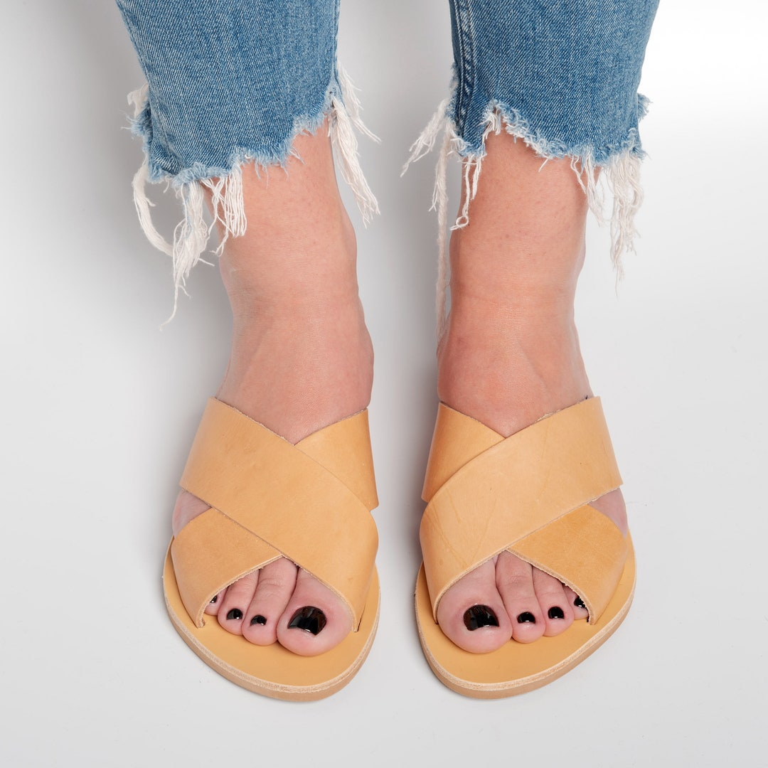 Greek Cross Over Sandals for Women Greek Sandals for Women - Etsy
