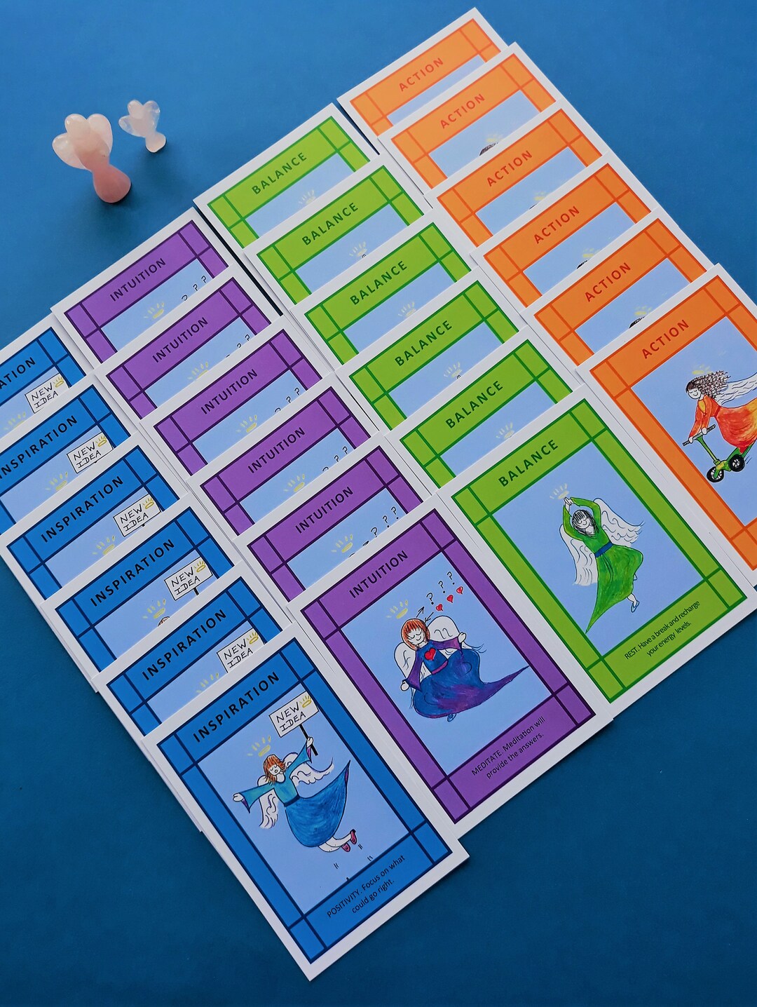 Mini Messages Angel Oracle Card Deck. - Etsy