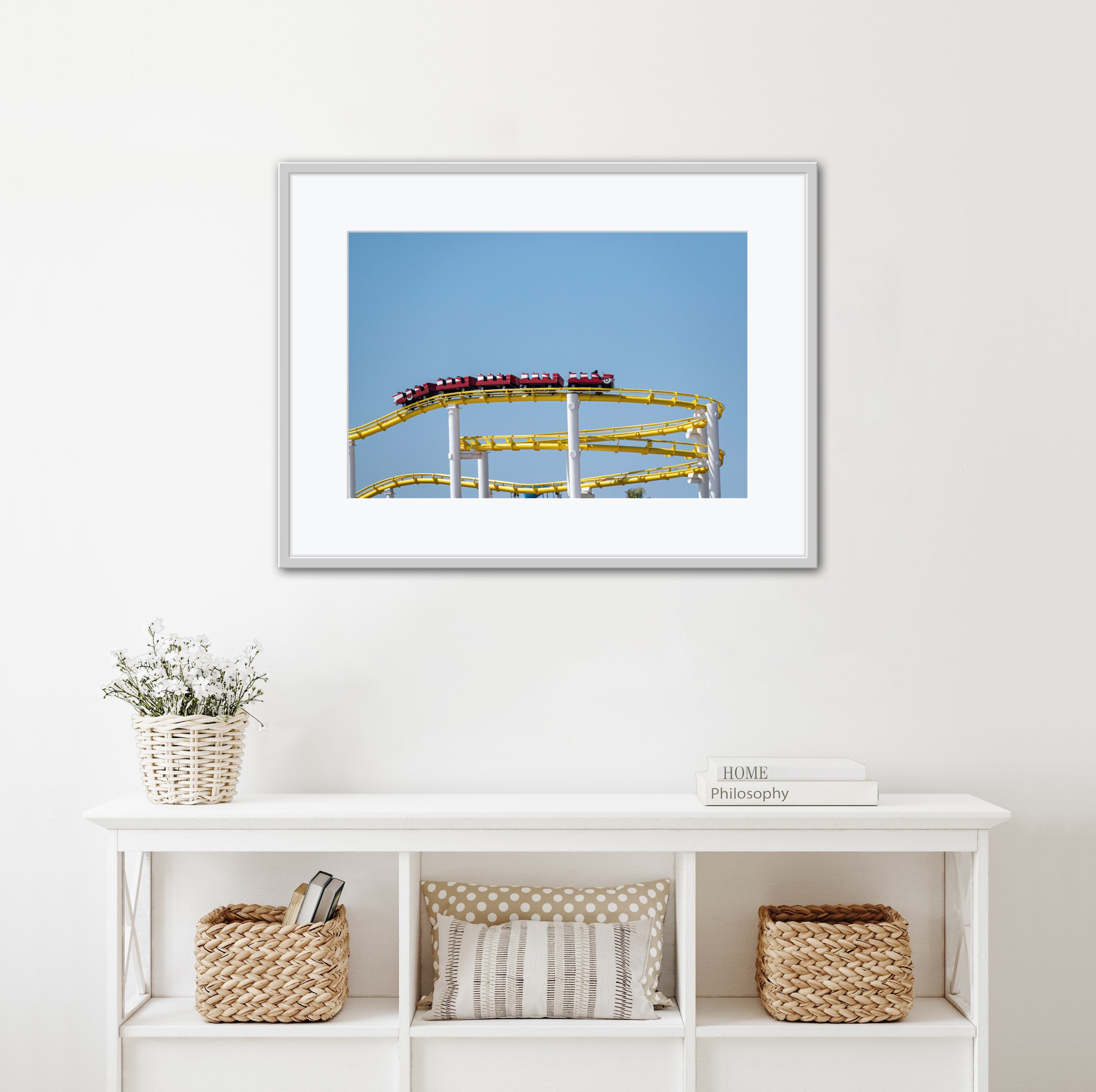 Printable Roller Coaster Color Photograph, Digital Download, Wall Decor ...
