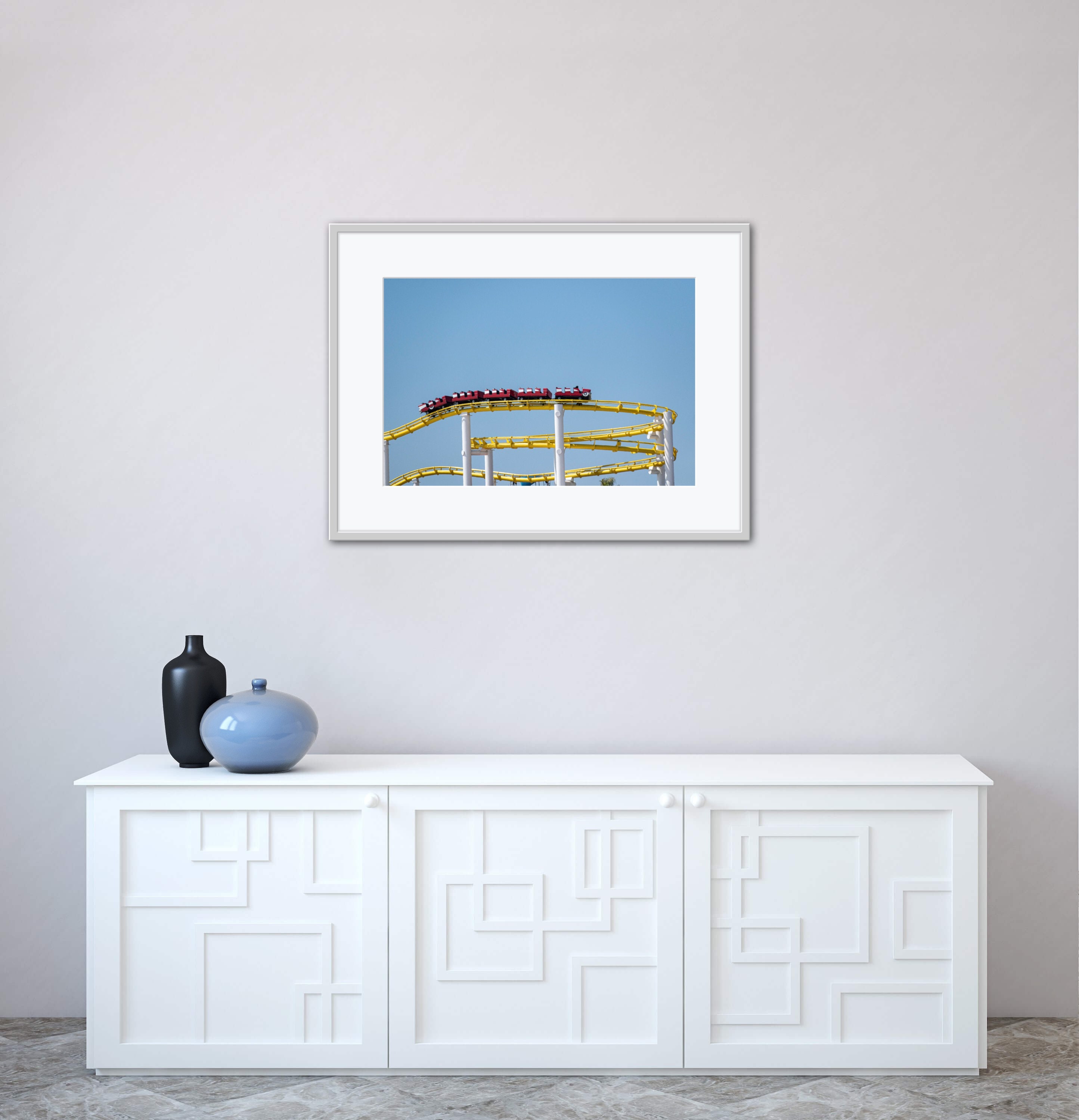 Printable Roller Coaster Color Photograph, Digital Download, Wall Decor ...