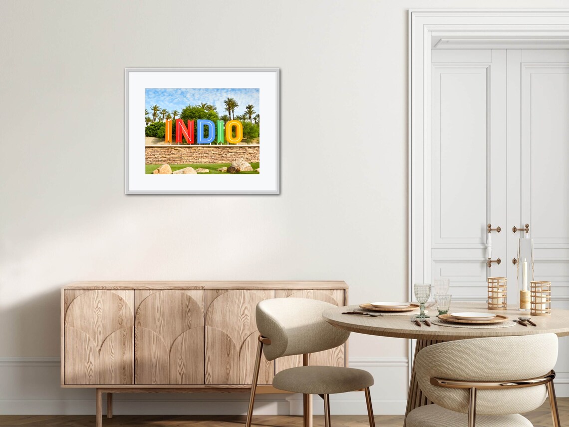 Indio Sign Color Photograph, Digital Download, Wall Art, Home Gallery ...