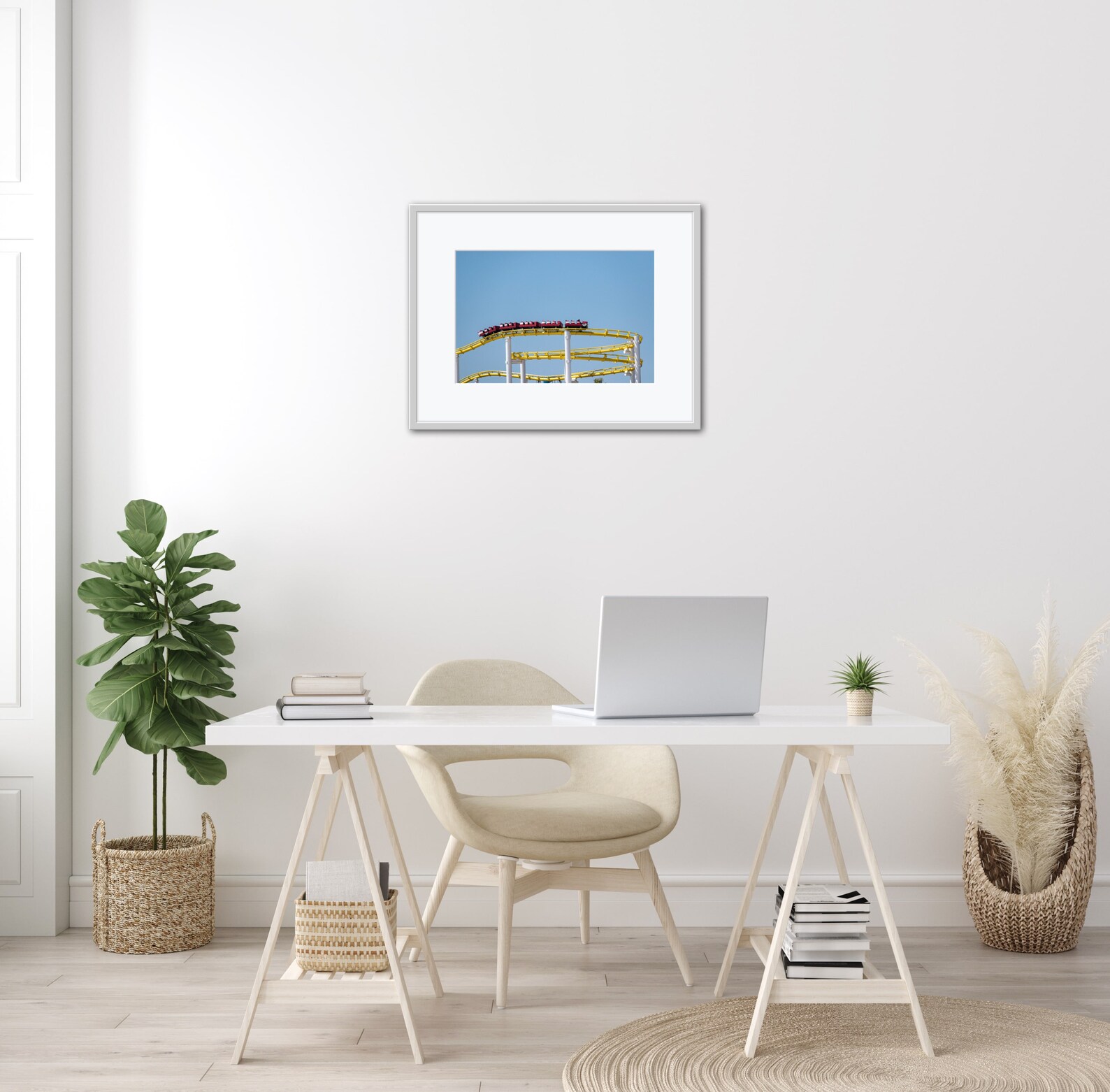Printable Roller Coaster Color Photograph Digital Download - Etsy