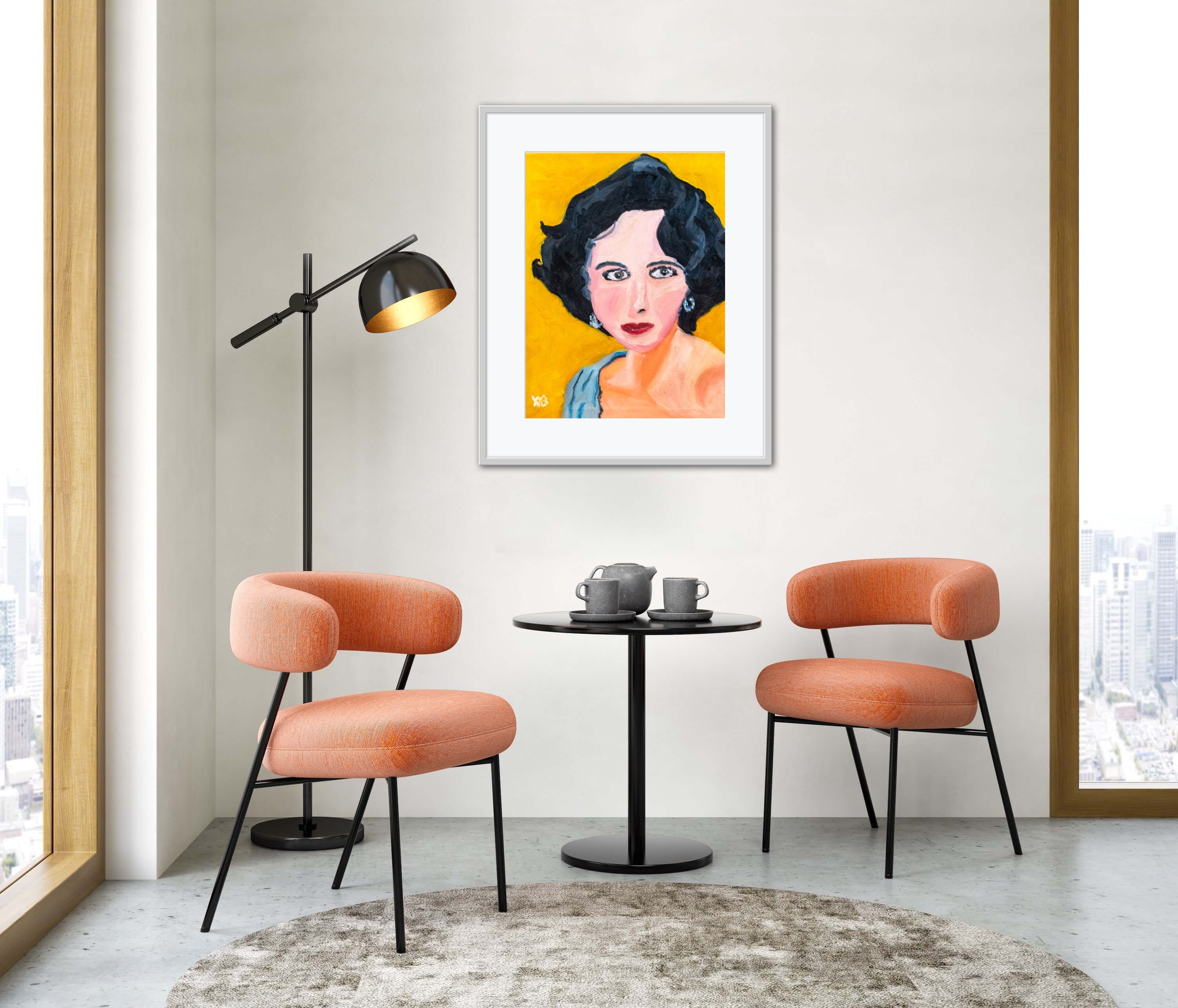 Printable Elizabeth Taylor Oil Painting Print, Digital Download, Wall ...