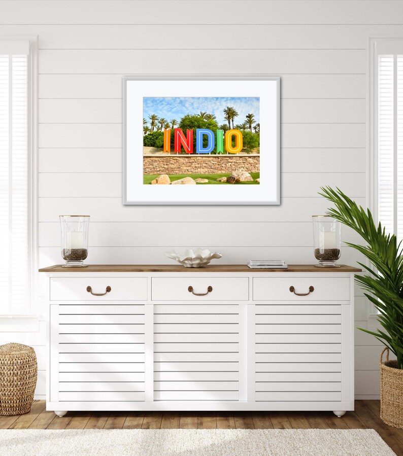 Indio Sign Color Photograph, Digital Download, Wall Art, Home Gallery ...
