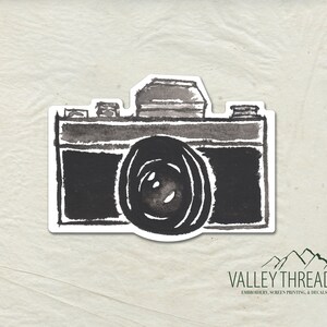 Camera Decal Camera Vinyl Sticker Watercolor Camera Decal - Etsy