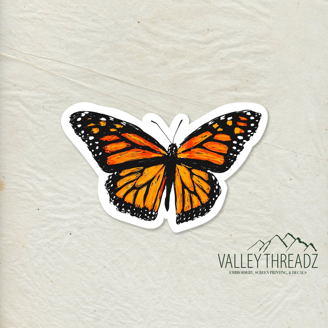 Butterfly Decal - Butterfly Vinyl Sticker - Laptop Decal - Car Window ...