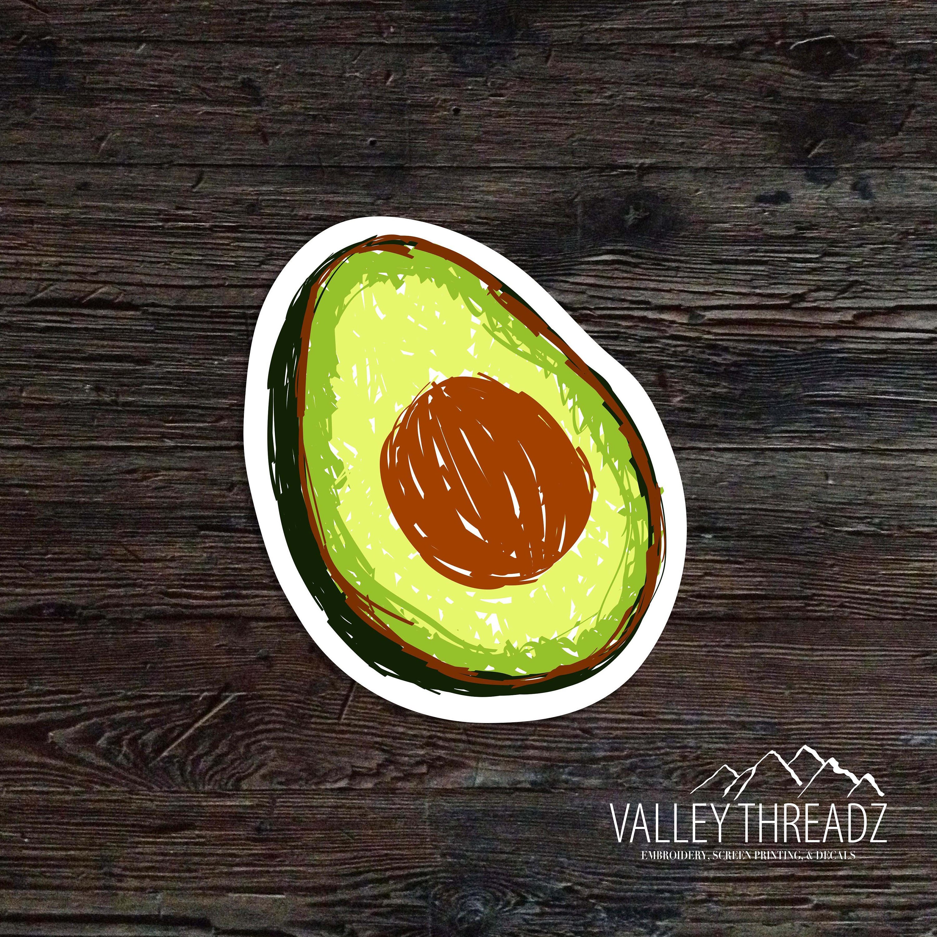 Avocado Decal Avocado Vinyl Decal Avocado Sticker Car - Etsy